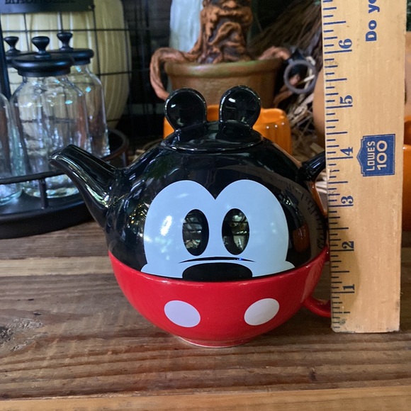 Disney | Kitchen | Disney Mickey Mouse Stacking Teapot And Cup Set With ...